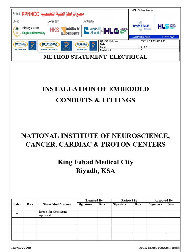 Electrical Installation Method for Conduits | PDF | Pipe (Fluid ...