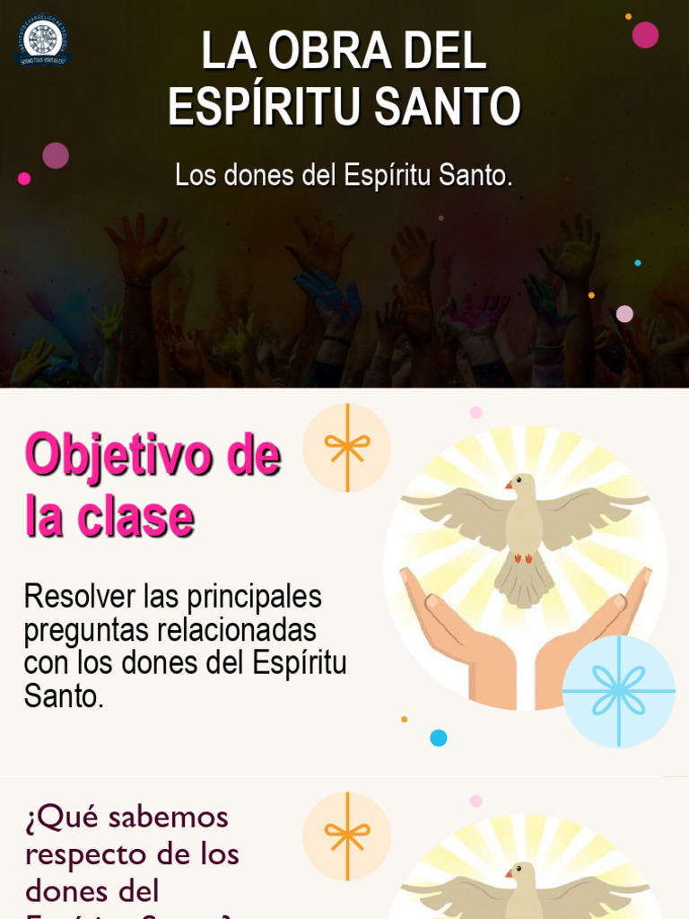 Dones del Espíritu Santo: Definición y Uso | PDF | espíritu Santo | Don ...