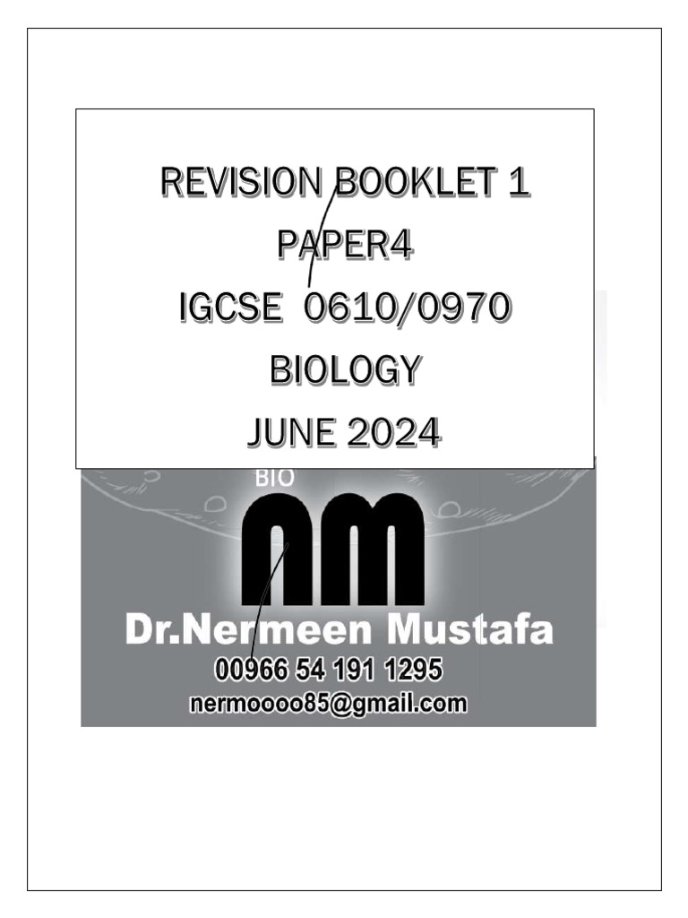 Revision Booklet Edx 2024 Final | PDF