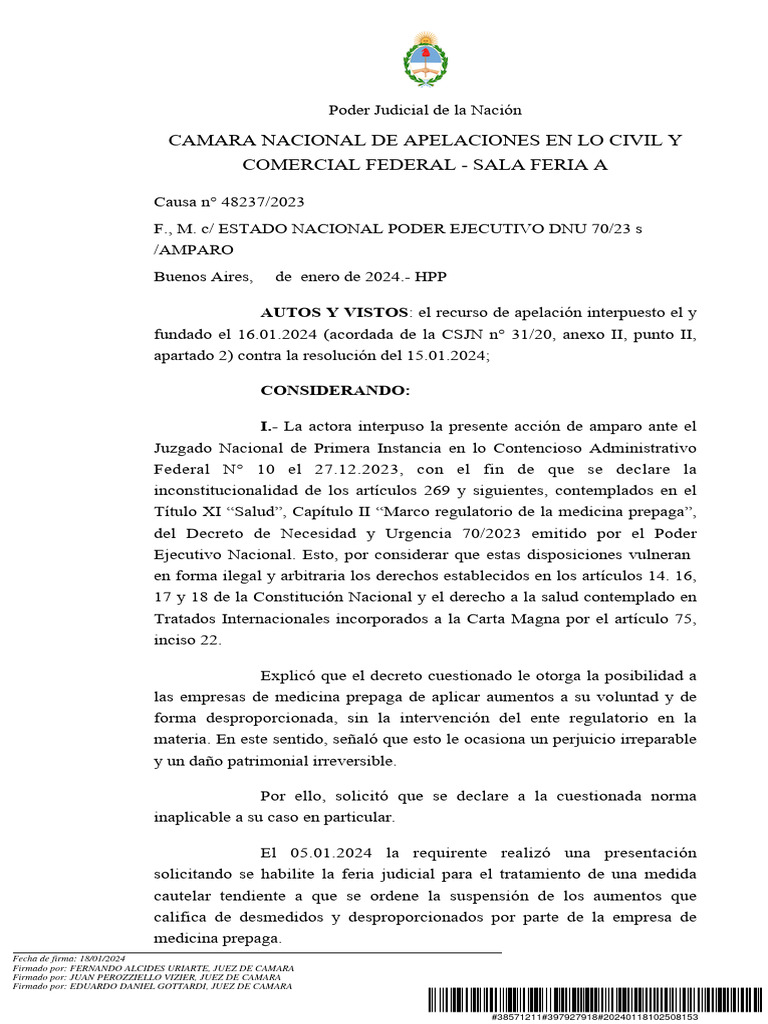 fallo (2) | PDF | Judicaturas | Apelación