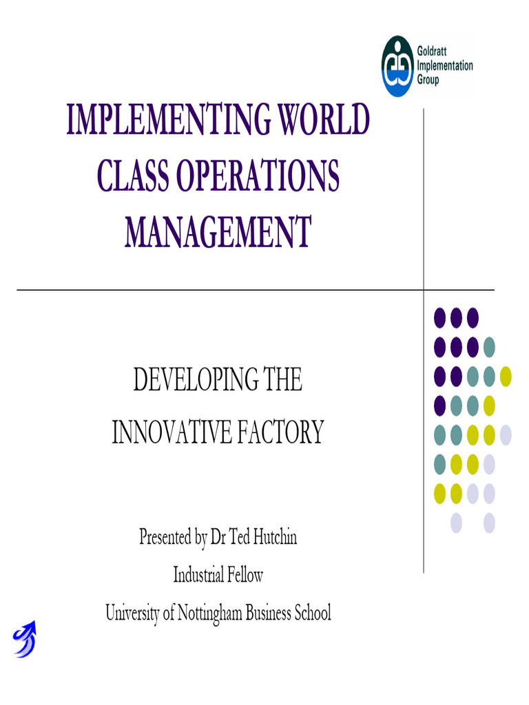 Implementing World Class Manufacturing | PDF | Economies | Business