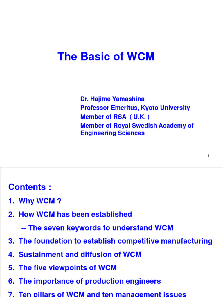 Understanding WCM Principles and Practices | PDF | Innovation | Business