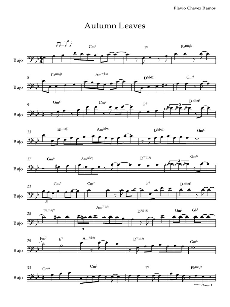 Autumn Leaves - Flavio Chavez Ramos | PDF