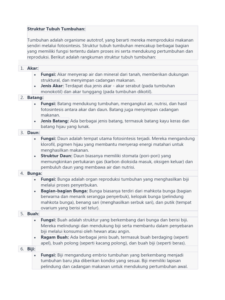 MDL 3 IpaStruktur Tubuh Tumbuhan | PDF | Sains & Matematika