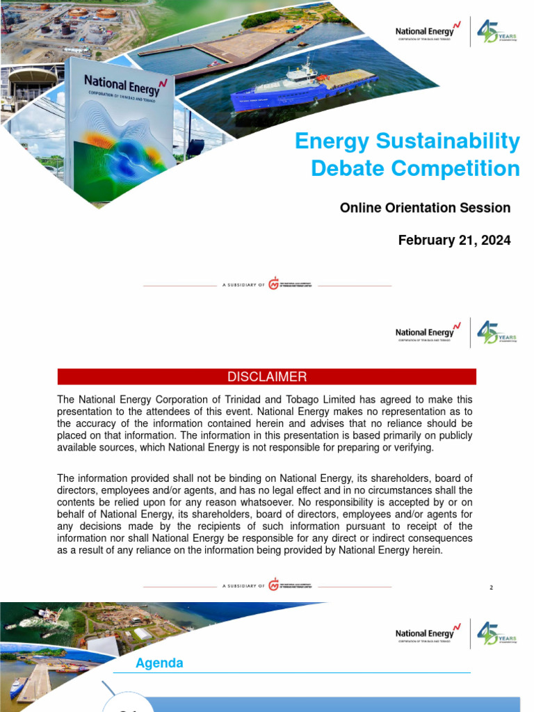 Energy Sustainability Debate - Orientation 2024 | PDF