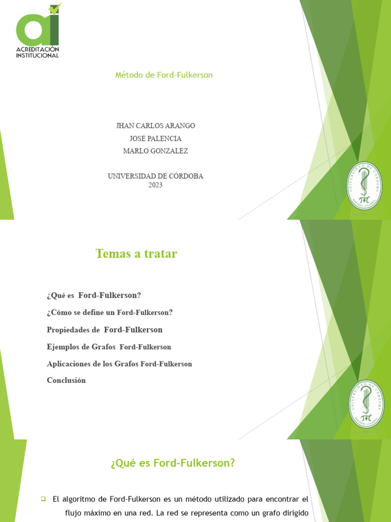 Método de Ford-Fulkerson 123 | PDF | Vértice (teoría de grafos ...