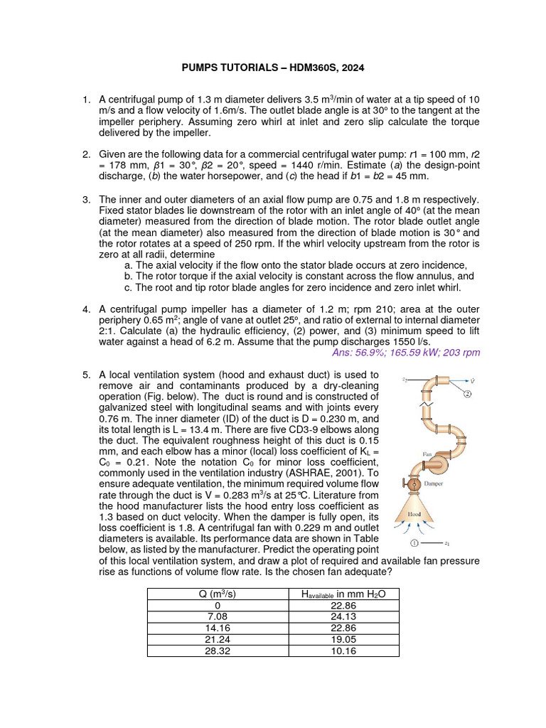 HDM360S Tutorial 2-2024 - Hydraulic Pumps (1) | PDF | Pump | Turbine