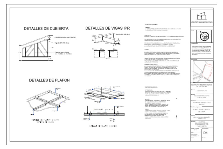 Detalles Losa 2 | PDF | Ingeniero civil | Materiales de construcción