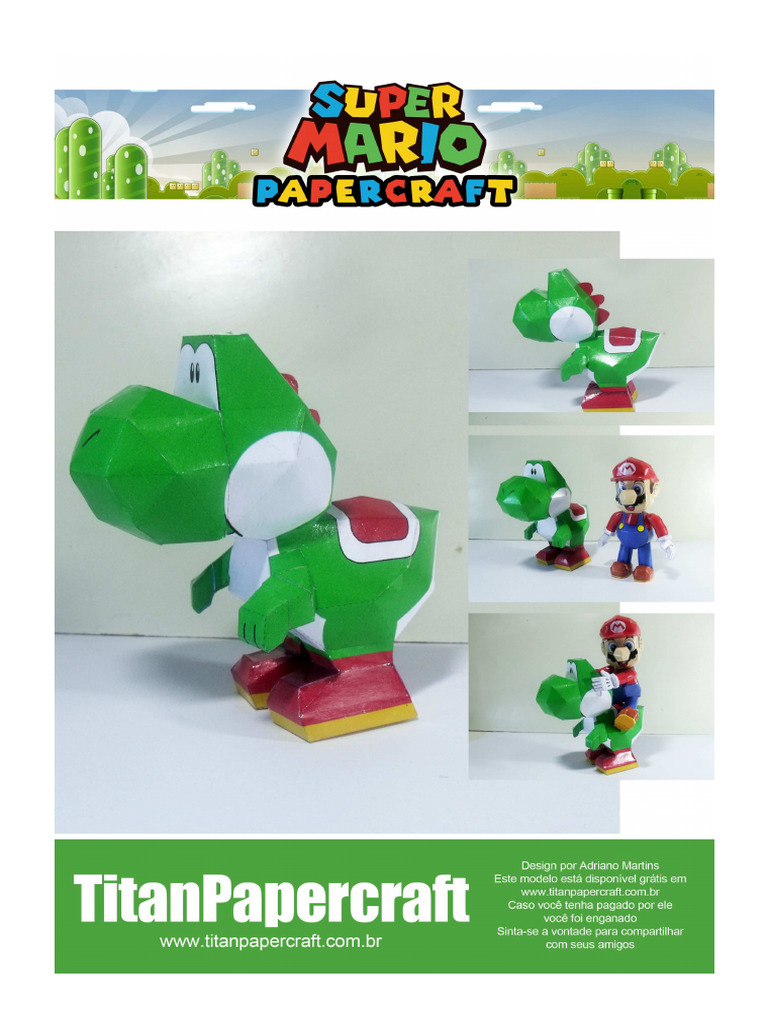 Yoshi Papercraft - Com Linhas | PDF