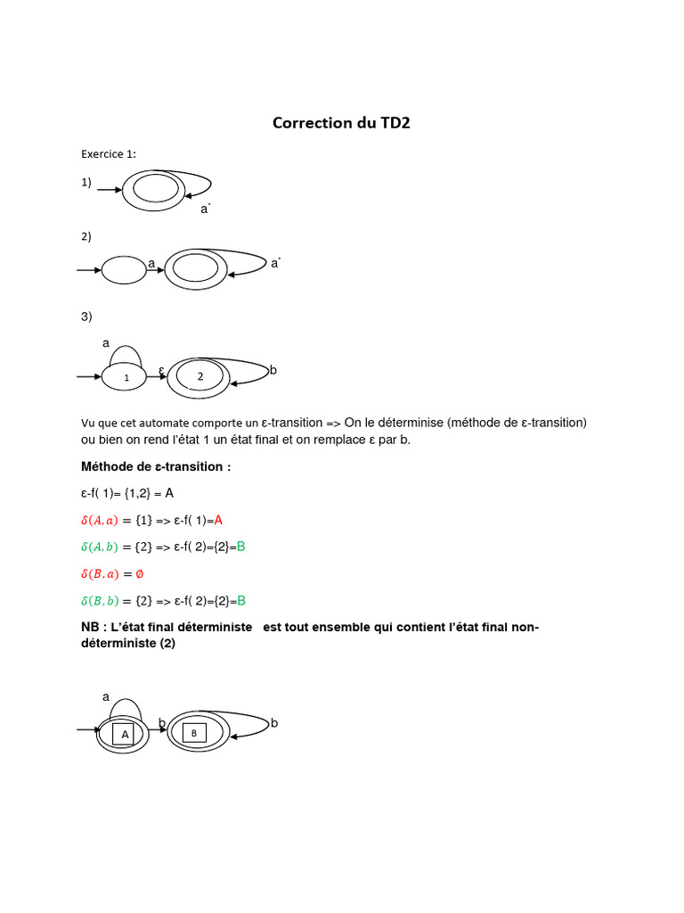 Correction TD 2 | PDF