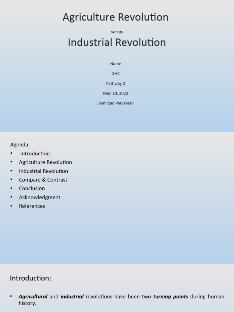 Presentation 1 Revolution | PDF | Agriculture | Industrial Revolution