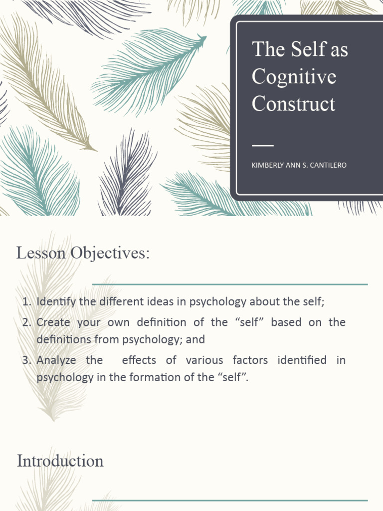 Module 3 The Self As Cognitive Construct | PDF | Id | Self Concept