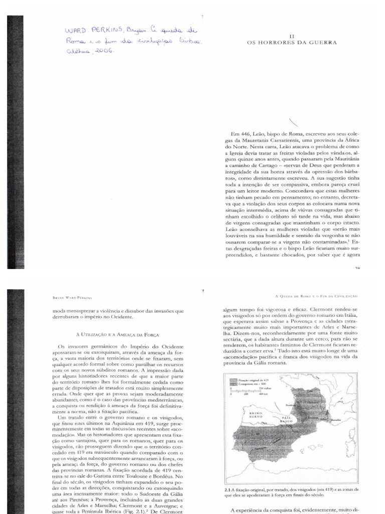 WARD-PERKINS Bryan. Os Horrores Da Guerra | PDF