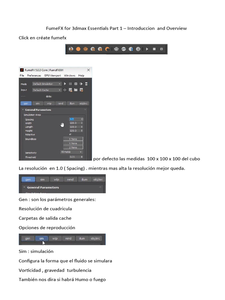 FumeFX For 3dmax Essentials Part 1 | PDF