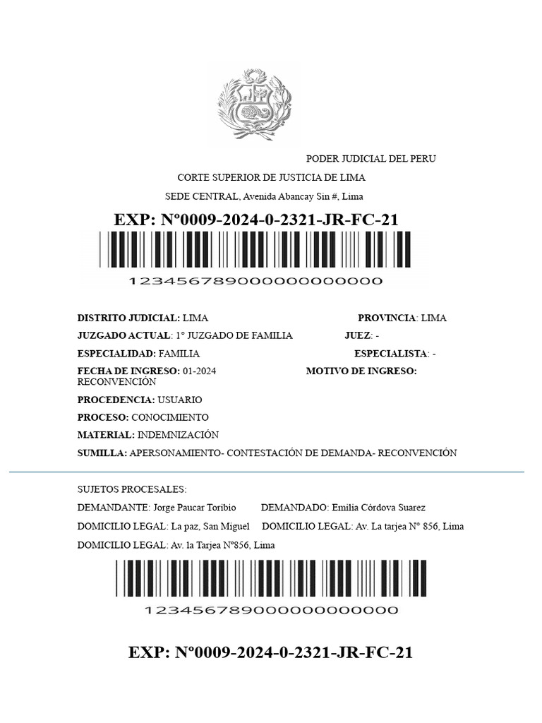 EXPEDIENTE JUDICIAL | PDF