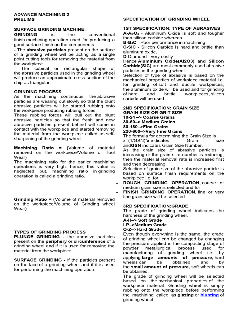 Surface Grinding Machine | PDF | Grinding (Abrasive Cutting) | Abrasive