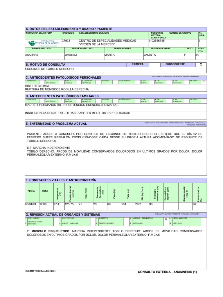 Formulario 002 Modelo | PDF | Hipertensión | Enfermedades y trastornos