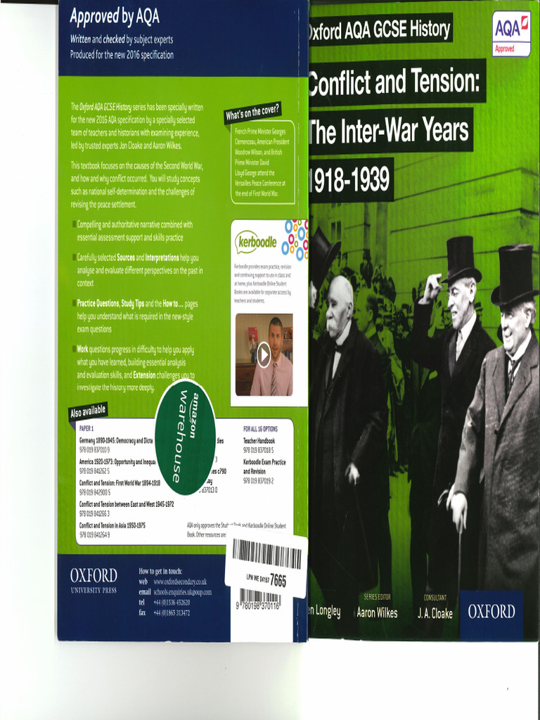 AQA GCSE Conflict and Tension Inter War 1918-39 | PDF