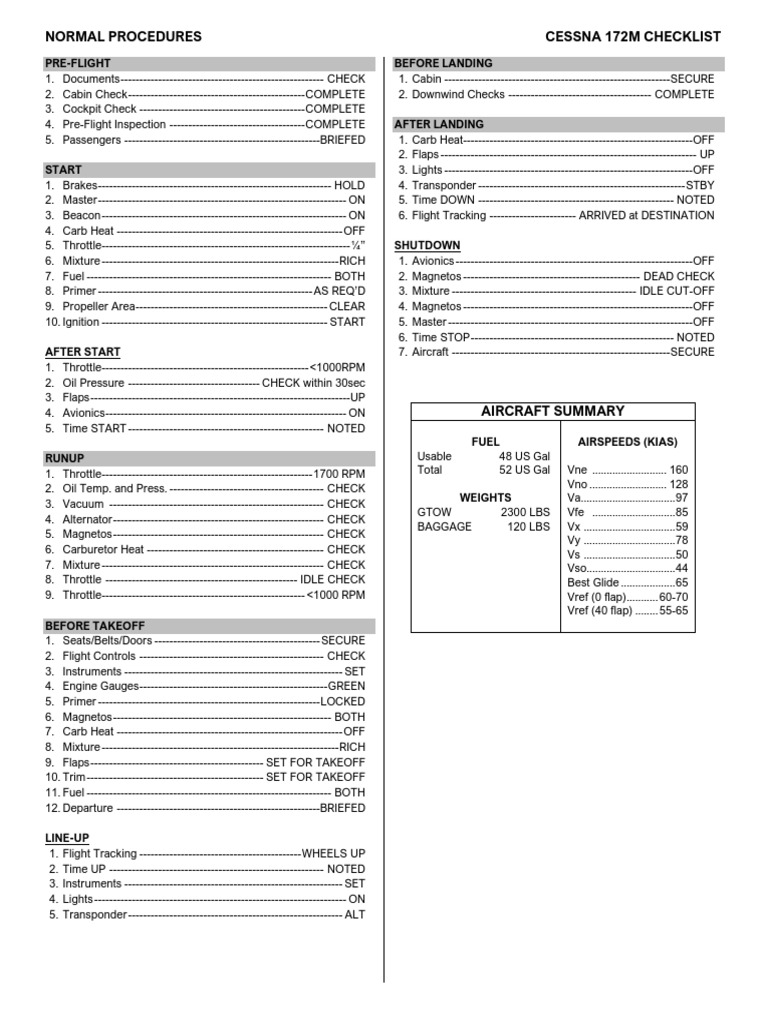 GKJJ Checklist | PDF | Aviation Safety | Airliner