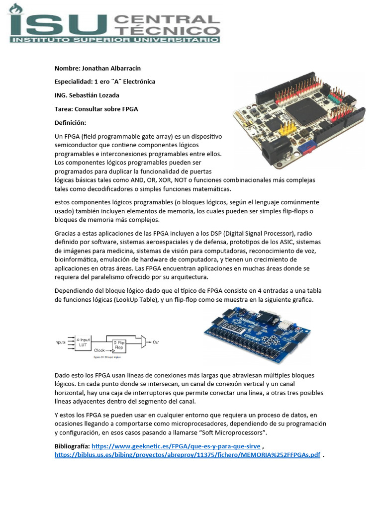 Electrónica Digital | PDF | Arreglos de compuertas lógicas programables ...