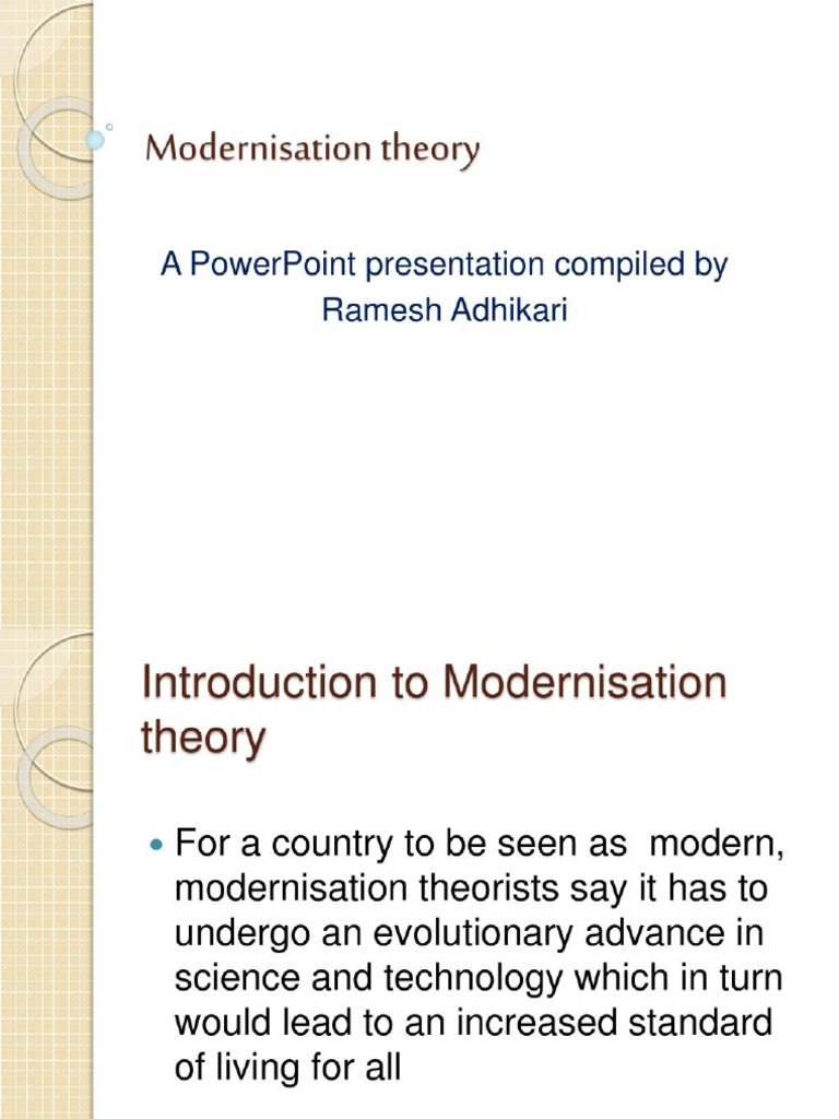 Modernization Theory | PDF