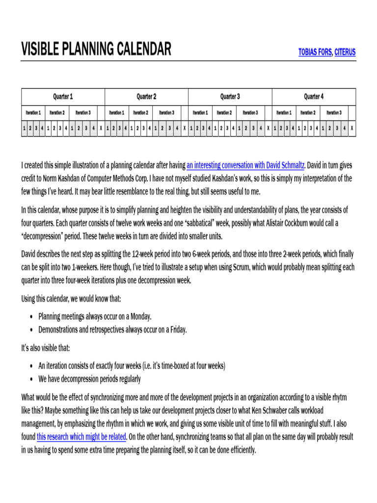Visible Planning Calendar | PDF | Applied Mathematics
