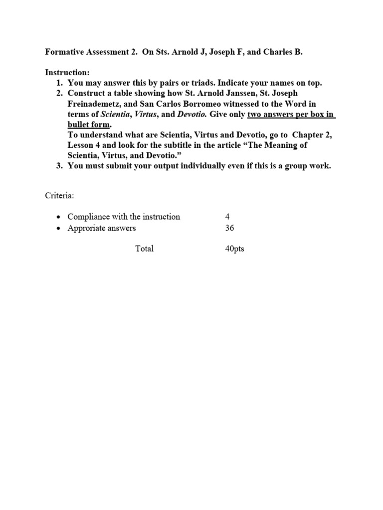 2-Formative Assessment 2. Arnold-Joseph-Carlos As Witnesses To The Word ...