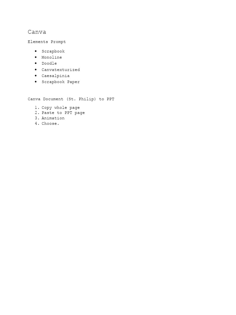 Canva Elements to PPT Guide | PDF | Home & Garden