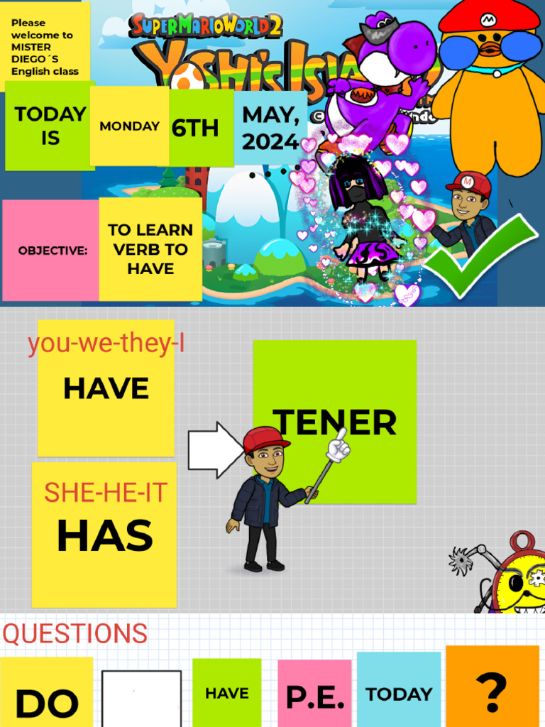 Material de Estudio de PRESENT SIMPLE AND VERB TO HAVE 4TH | PDF