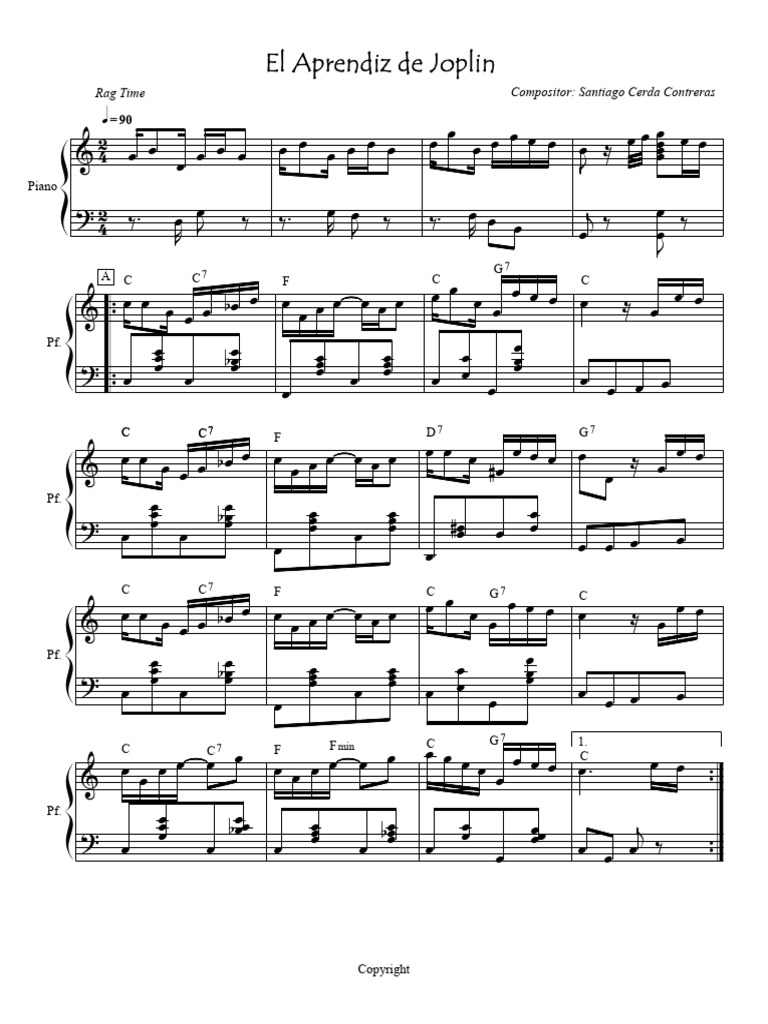 Ejemplo de Rag Time - | PDF | Ragtime | American Popular Music