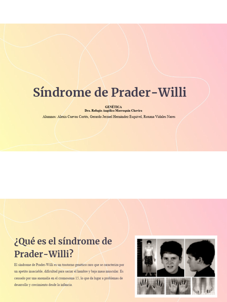 Sindrome de Prader Willi PDF | PDF | Gene | Enfermedades y trastornos humanos