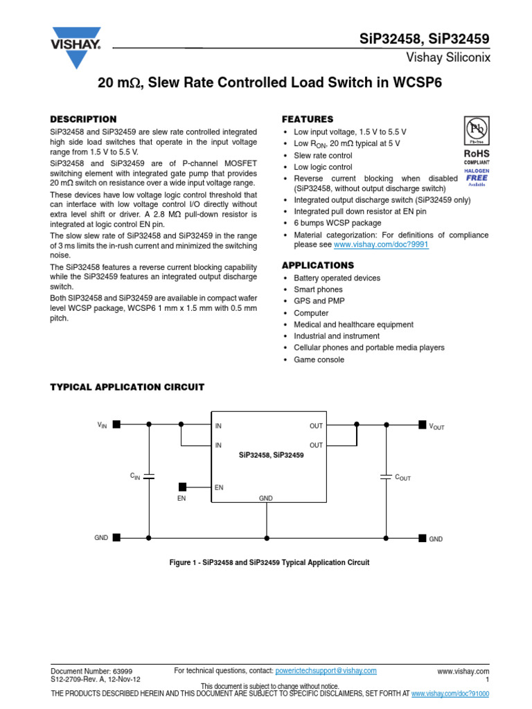 SIP32458 | PDF | Logic Gate | Field Effect Transistor