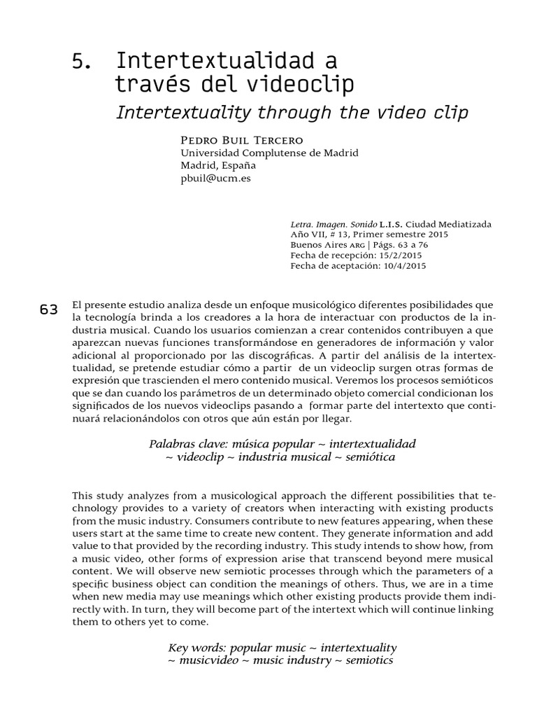 Intertextualidad | PDF