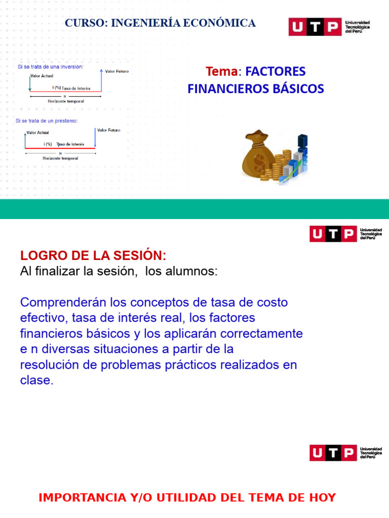 S6 Factores Financieros Basicos | PDF | Interés | Tasas de interés