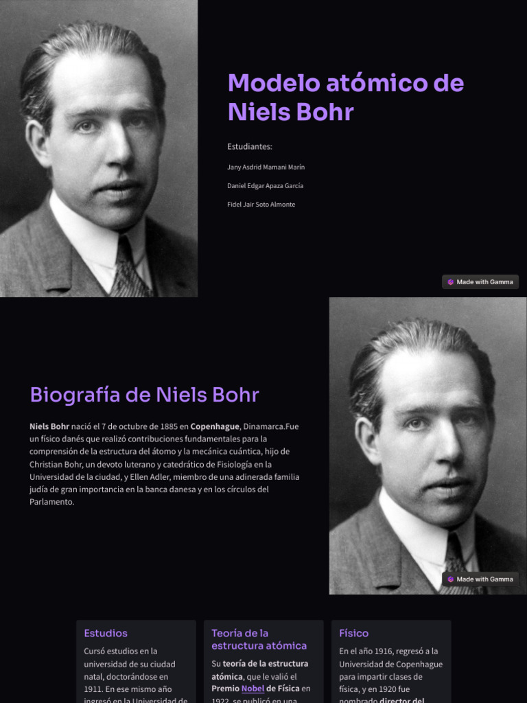 Modelo Atomico de Niels Bohr | PDF | Nivel de energía | Espectro de emisión