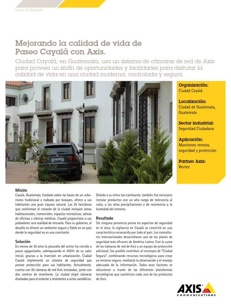 Seguridad Avanzada en Ciudad Cayalá | PDF | Guatemala | Vigilancia