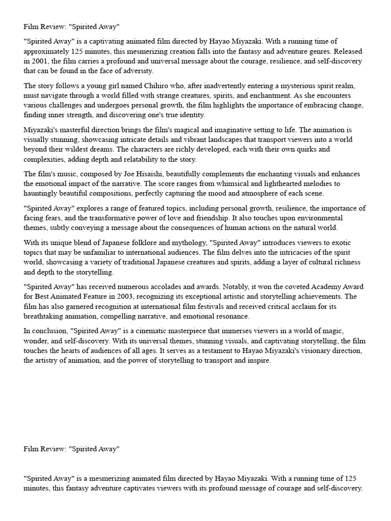 Document (5) Film Review | PDF