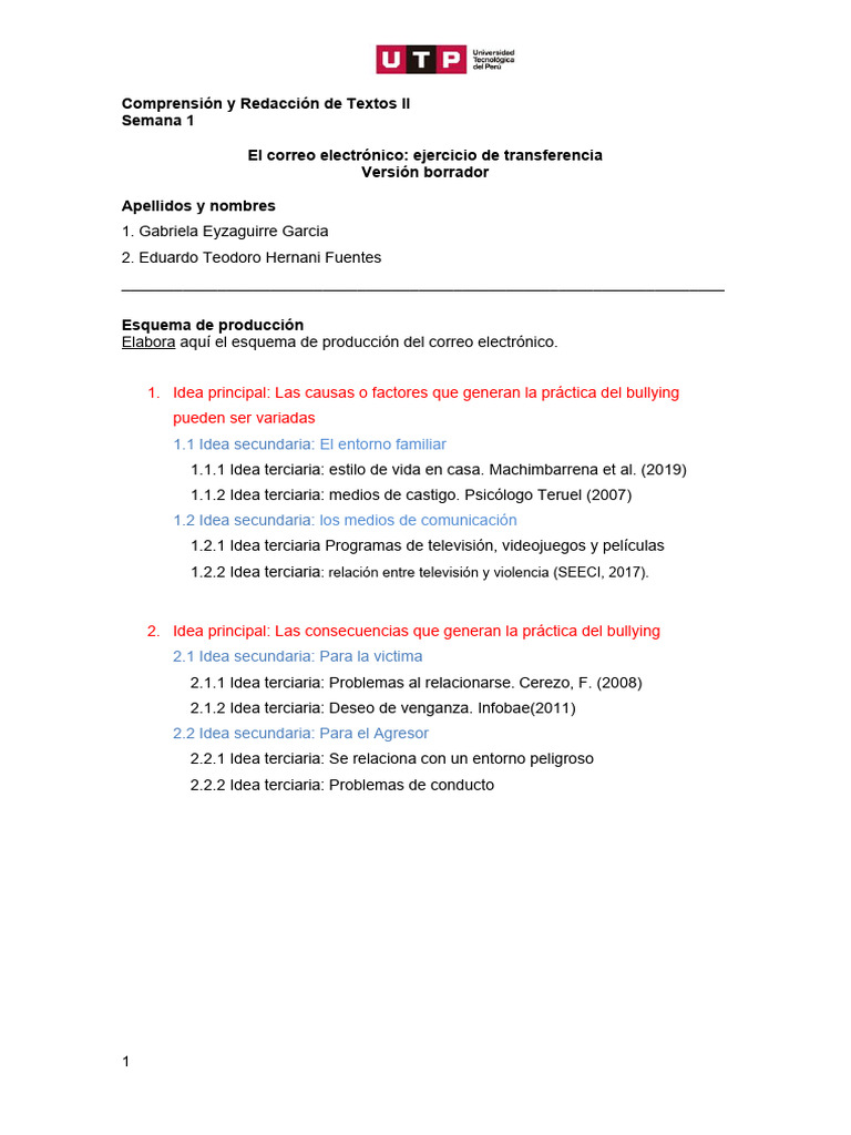 Comprension y redaccion 2_semana 1 | PDF