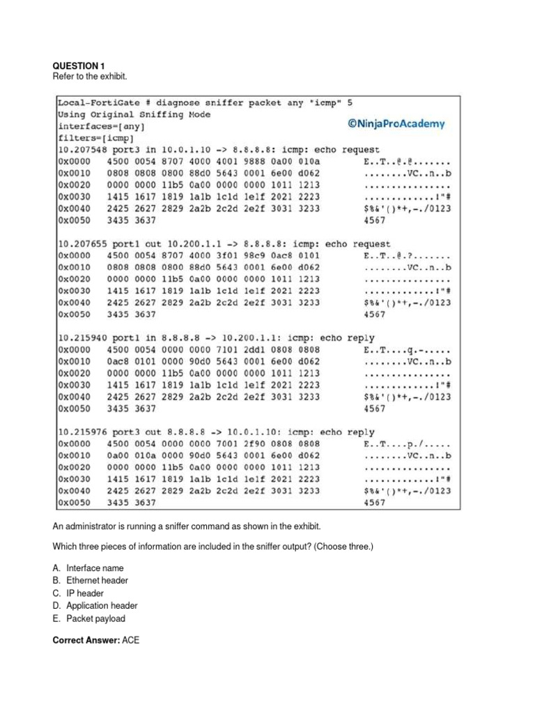NSE4 - FGT-7.2 Preguntas y Respuestas | PDF | Firewall (Computing) | Domain Name System