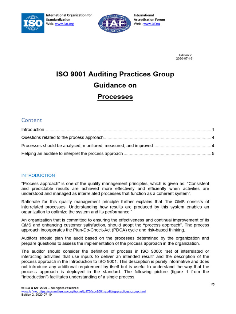 ISO-TC 176-TF - APG-Processes | Download Free PDF | Audit | Iso 9000