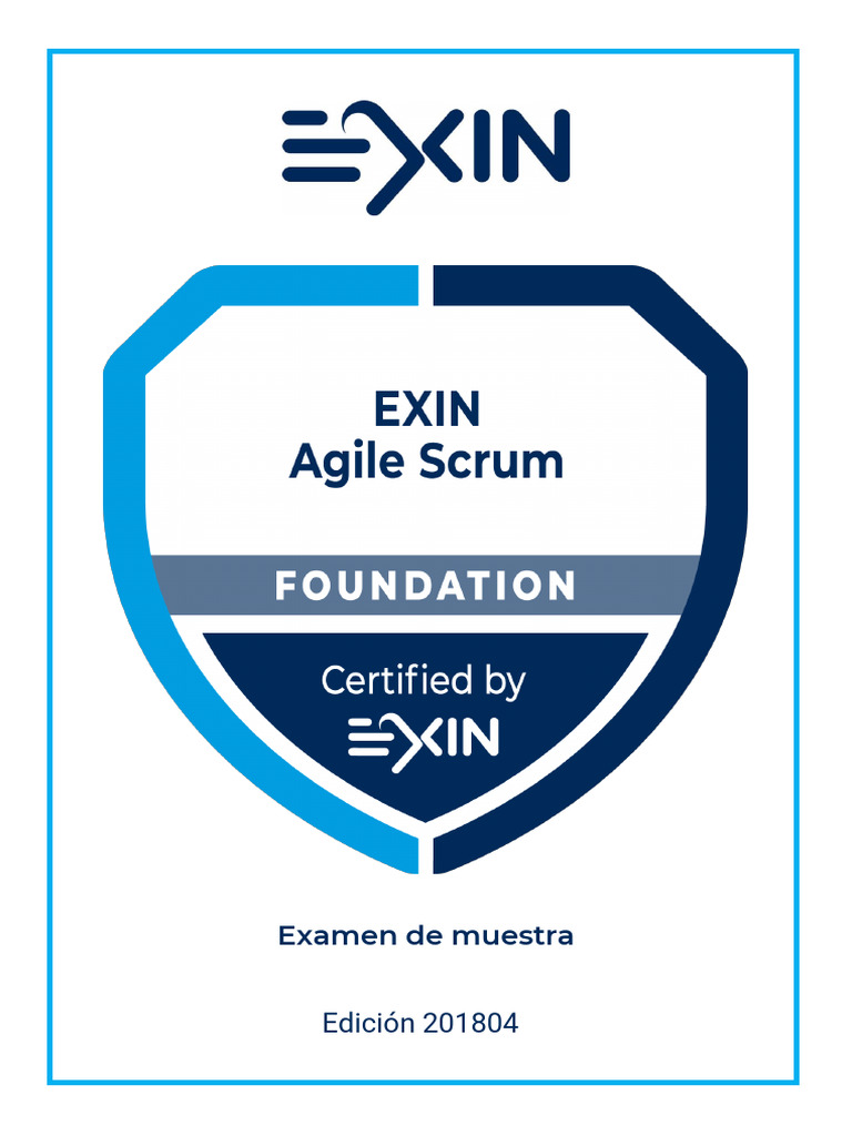 Examen Balotario - EXIN | PDF | Scrum (desarrollo de software) | Desarrollo Ágil de Software