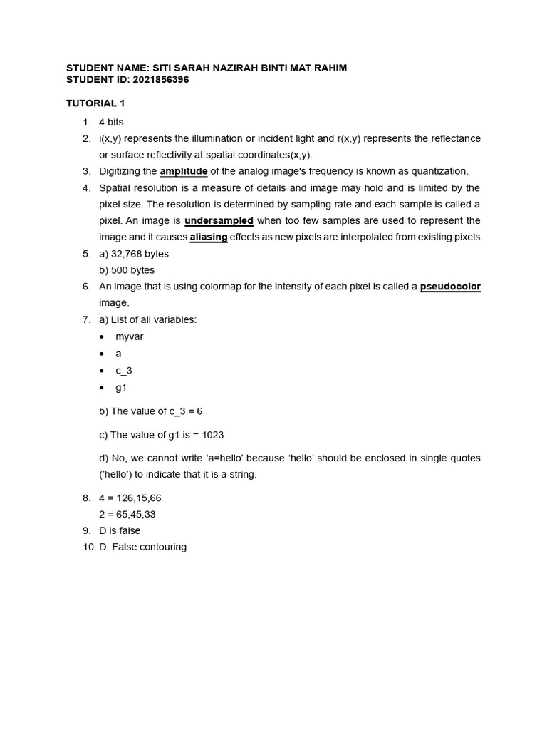 CSC566 Tutorial Chapter1 | PDF