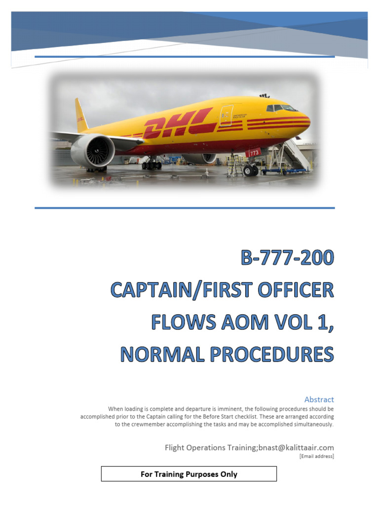 New b777 Flow File Rev 3.0 | PDF | Information | Aviation
