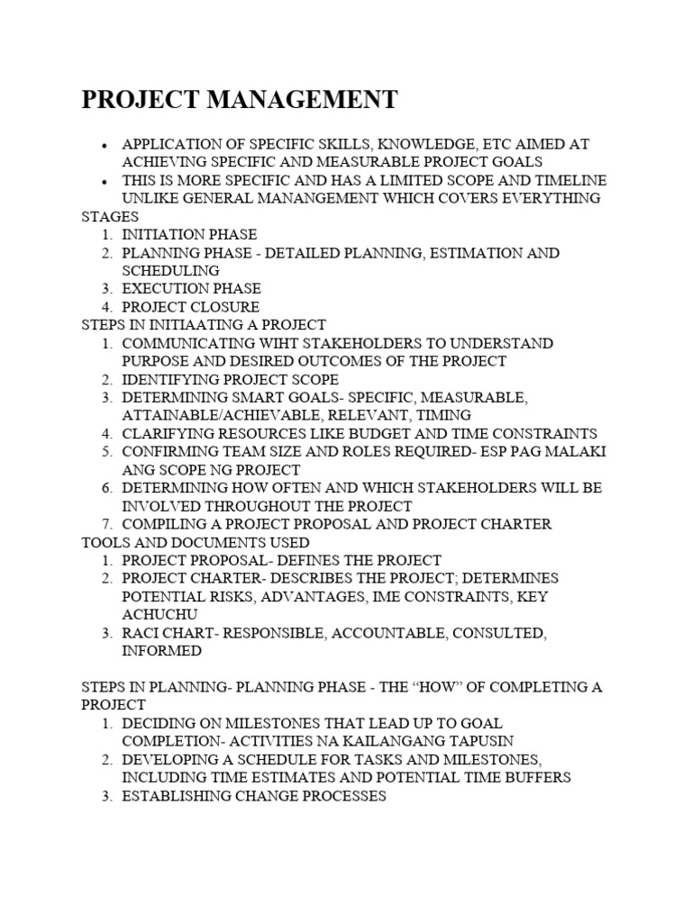 Project Management | PDF | Project Management | Business