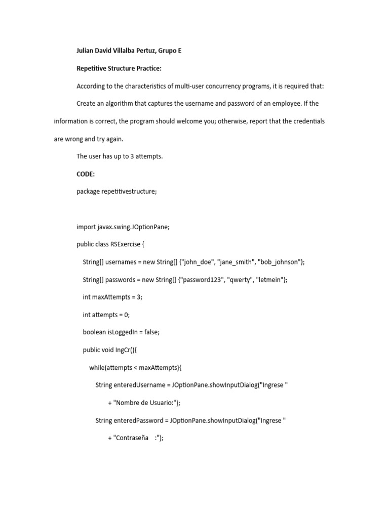 Repetitive Structure | PDF | Computers