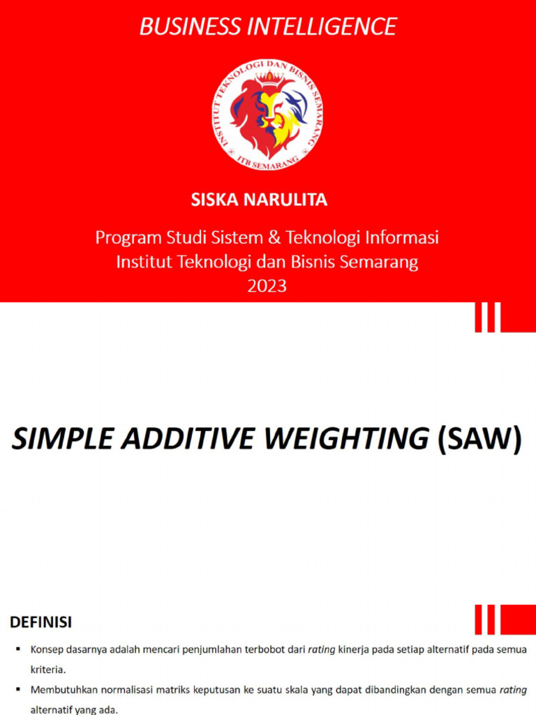 Materi Pertemuan 10 - Business Intelligence | PDF