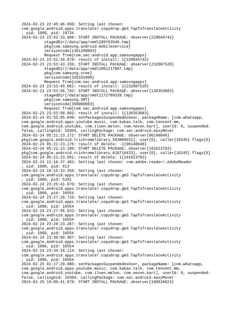 PM Debug Info | PDF | Android (Operating System) | Software