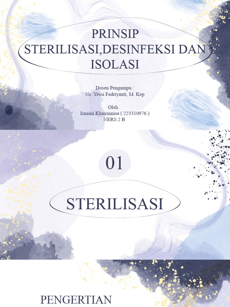 Panduan Sterilisasi & Desinfeksi | PDF | Sains & Matematika