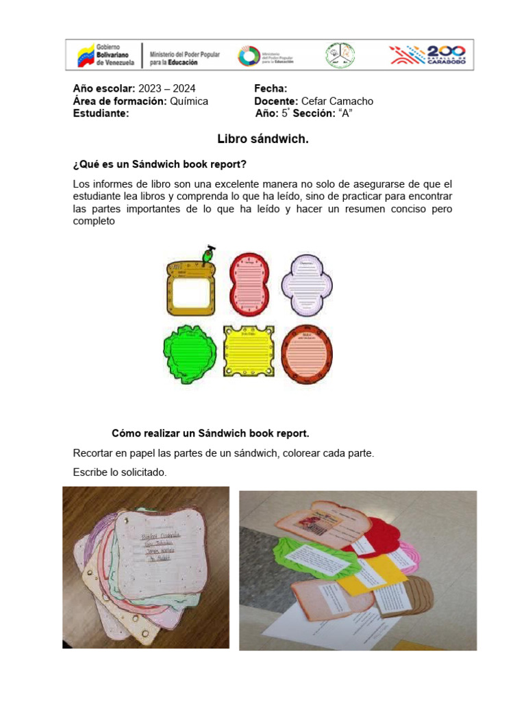 Sándwich Book Report | PDF