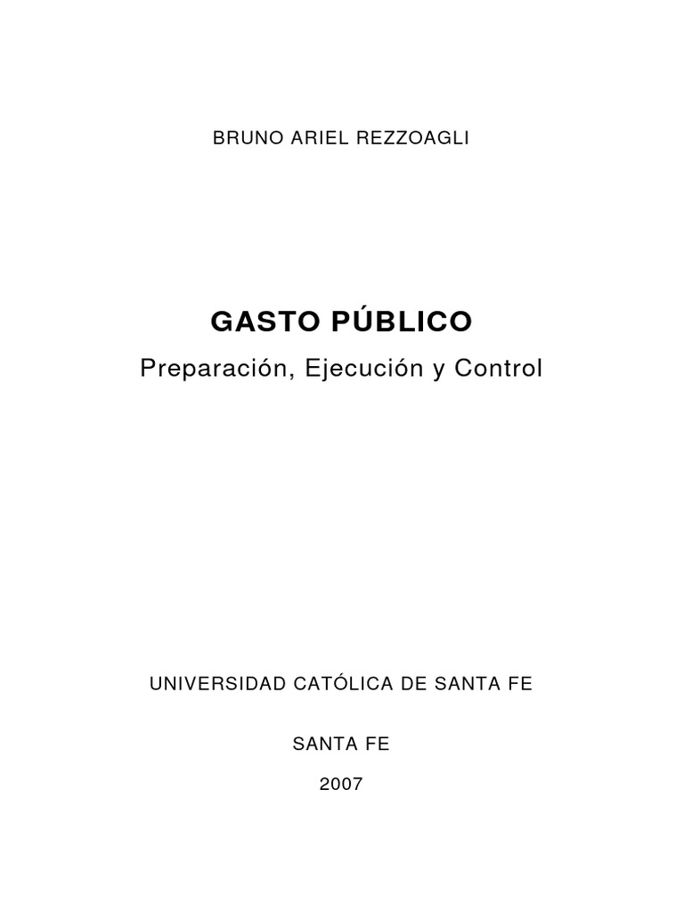 El Gasto Público | PDF | Inversiones | Gastos gubernamentales